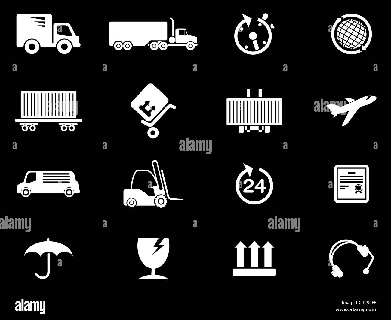 Cargo shipping symbols Stock Photo - Alamy