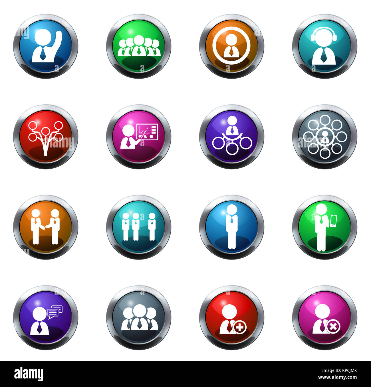 Community icons set Stock Photo - Alamy