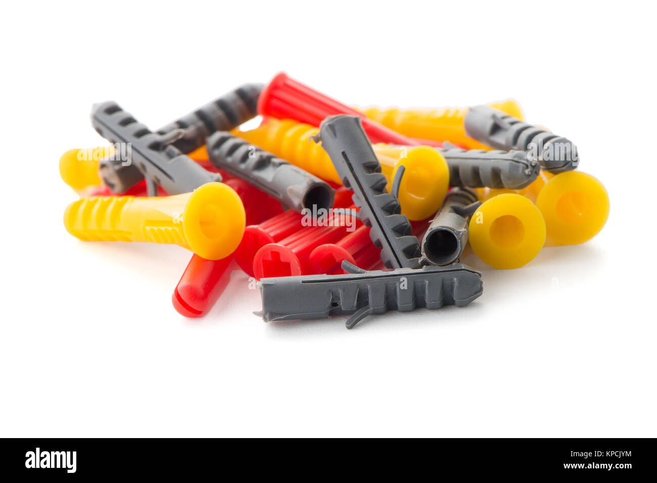Colorful plastic dowels Stock Photo - Alamy