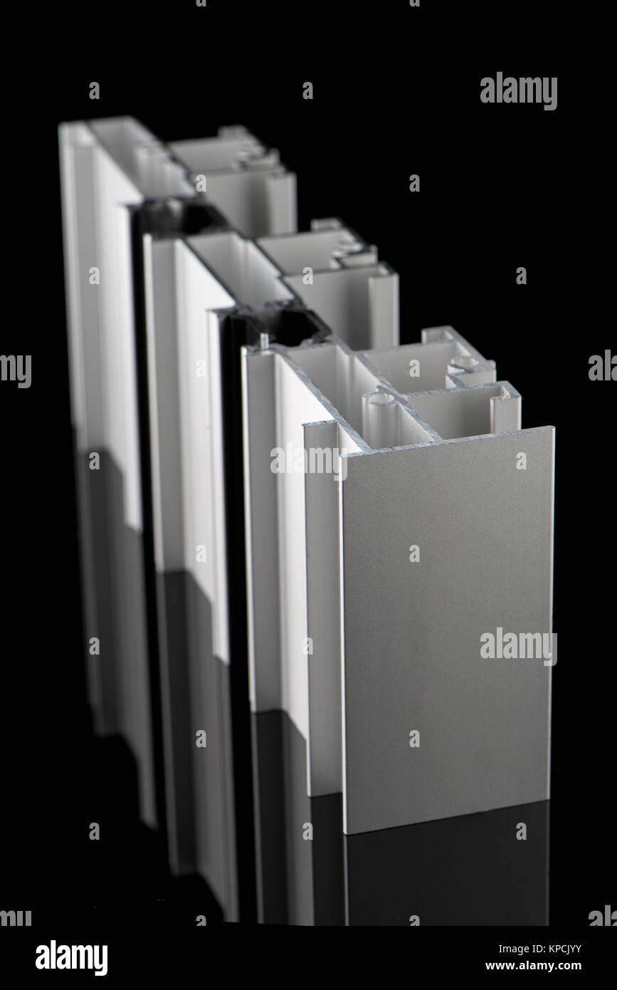 Aluminium profile sample Stock Photo - Alamy