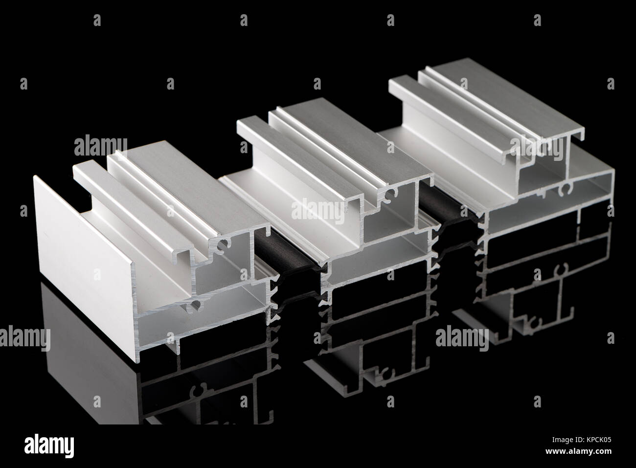Aluminium profile sample Stock Photo - Alamy