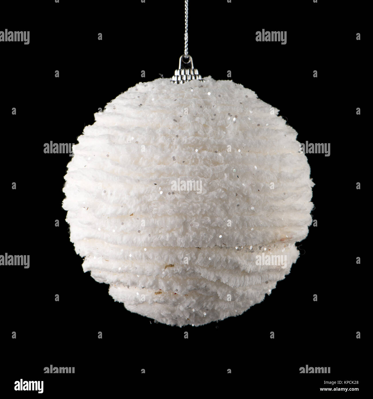 White Christmas ball Stock Photo - Alamy