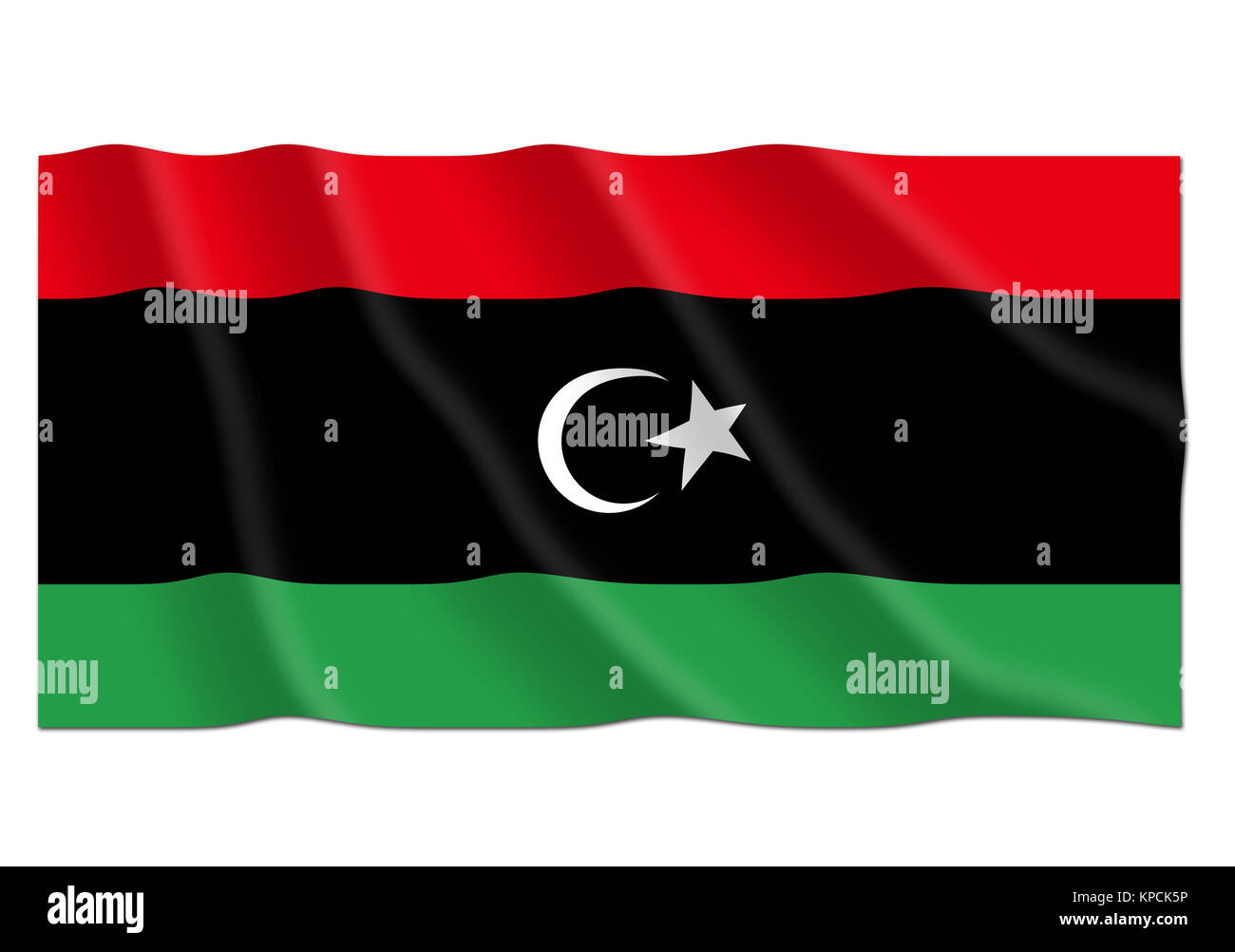lybia flag Stock Photo - Alamy
