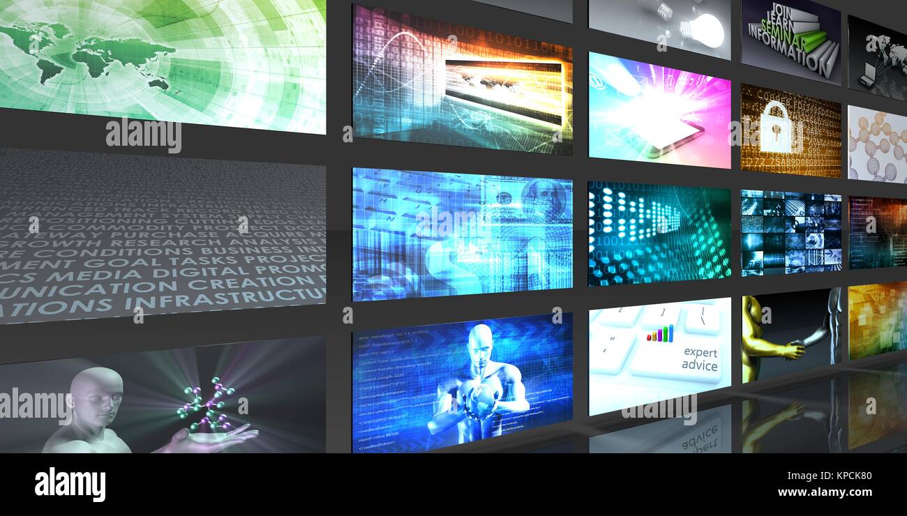 Video Screens Abstract Stock Photo - Alamy