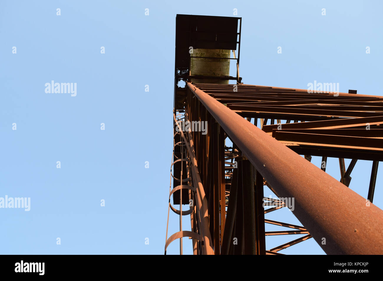 Rusty water tower Stock Photo - Alamy