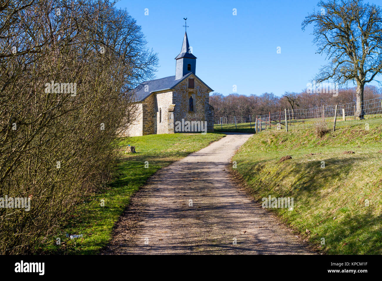 Chapel in Hersberg, Luxembourg Stock Photo - Alamy