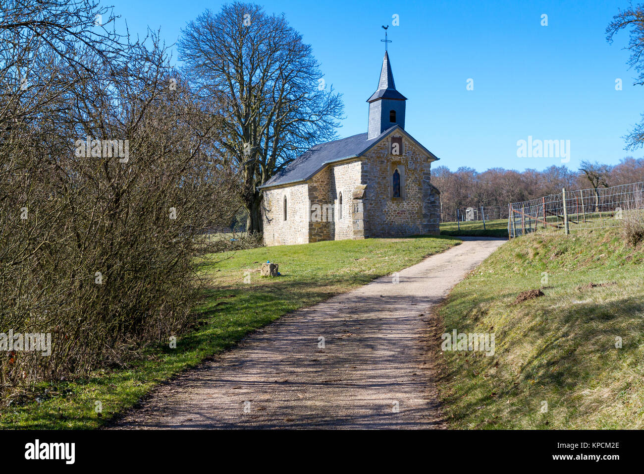 Chapel in Hersberg, Luxembourg Stock Photo - Alamy