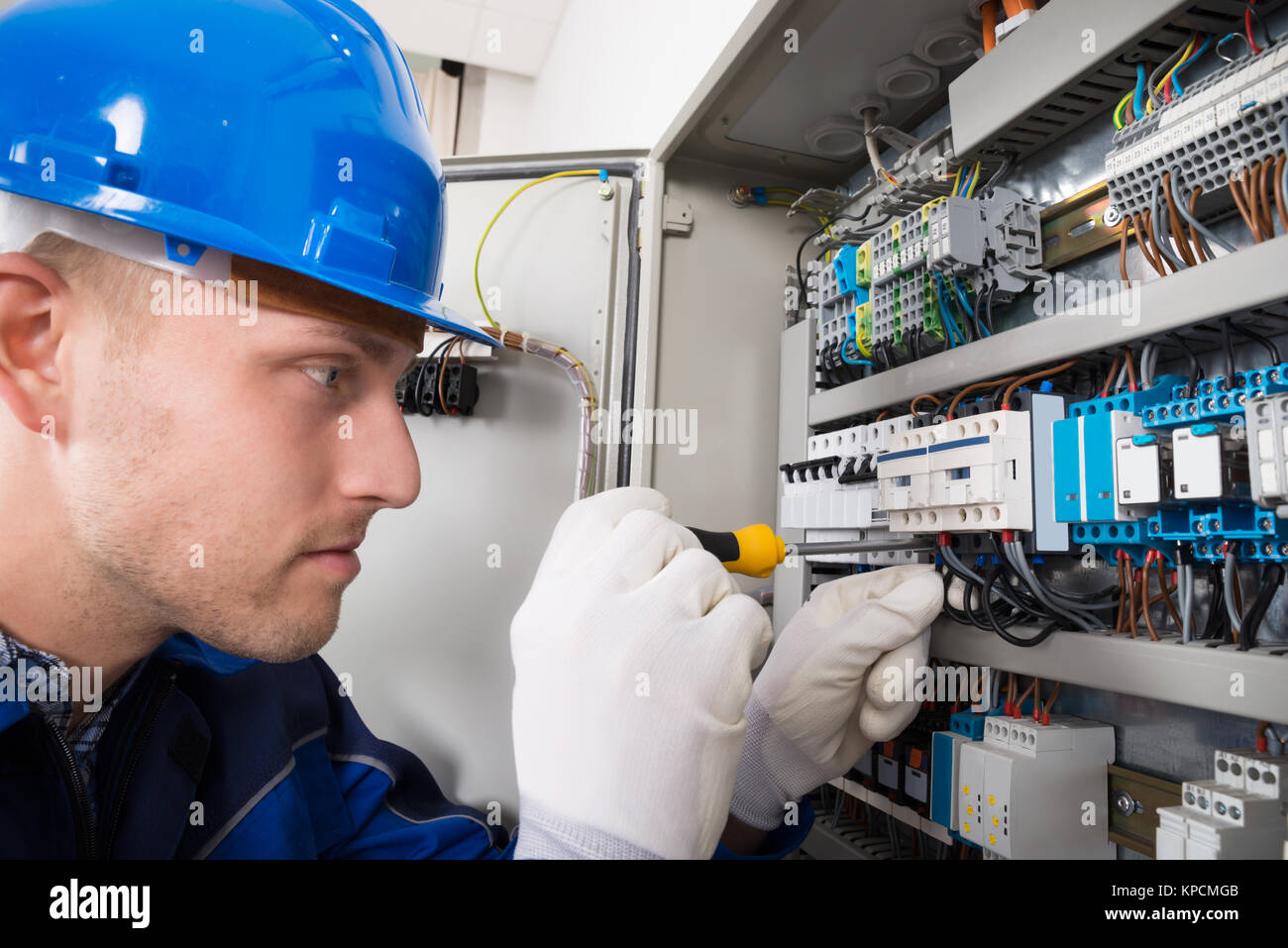 Electrical engineer testing fuse hi-res stock photography and images ...