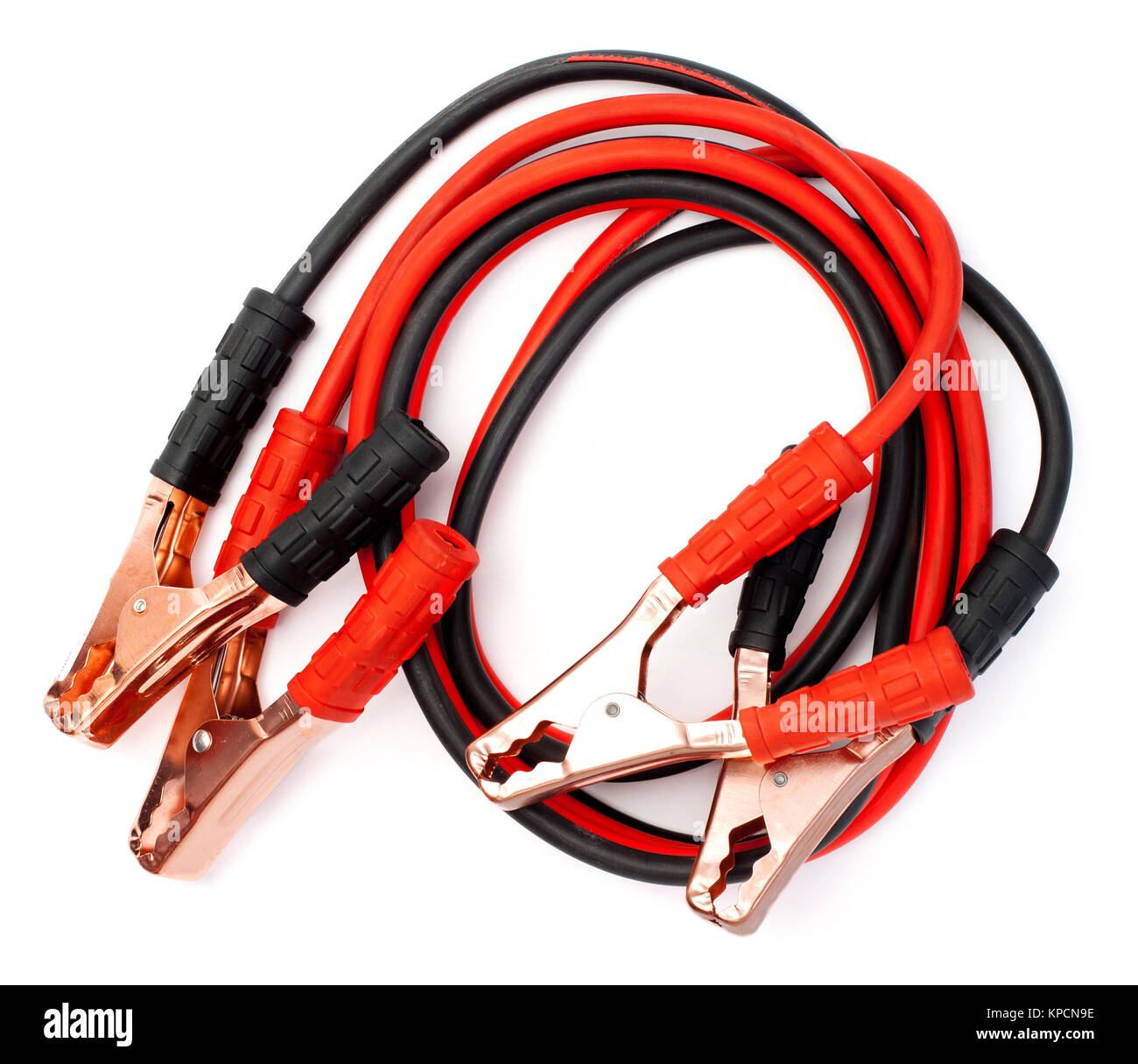 Jump start with Crocodile clip Stock Photo - Alamy