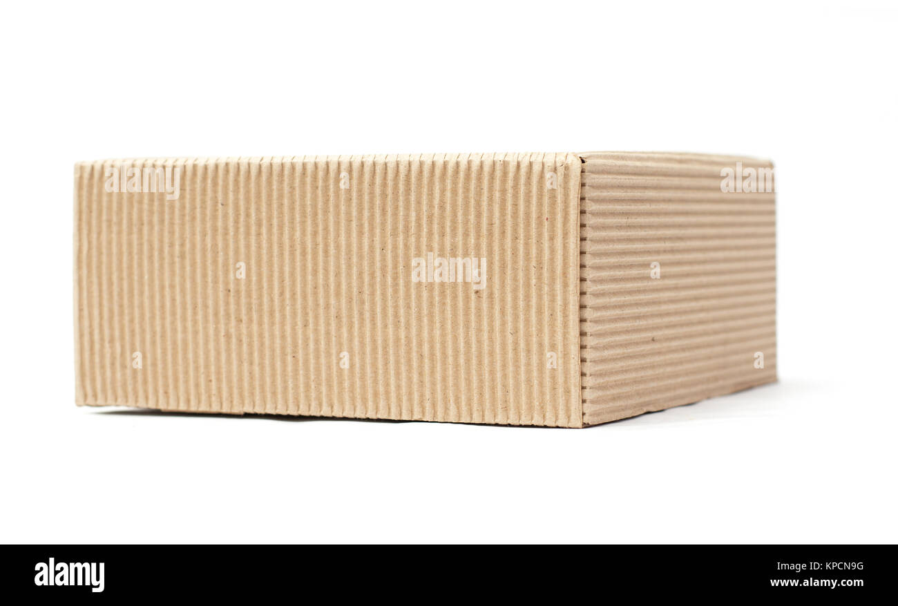 cardboard box on a white background Stock Photo - Alamy