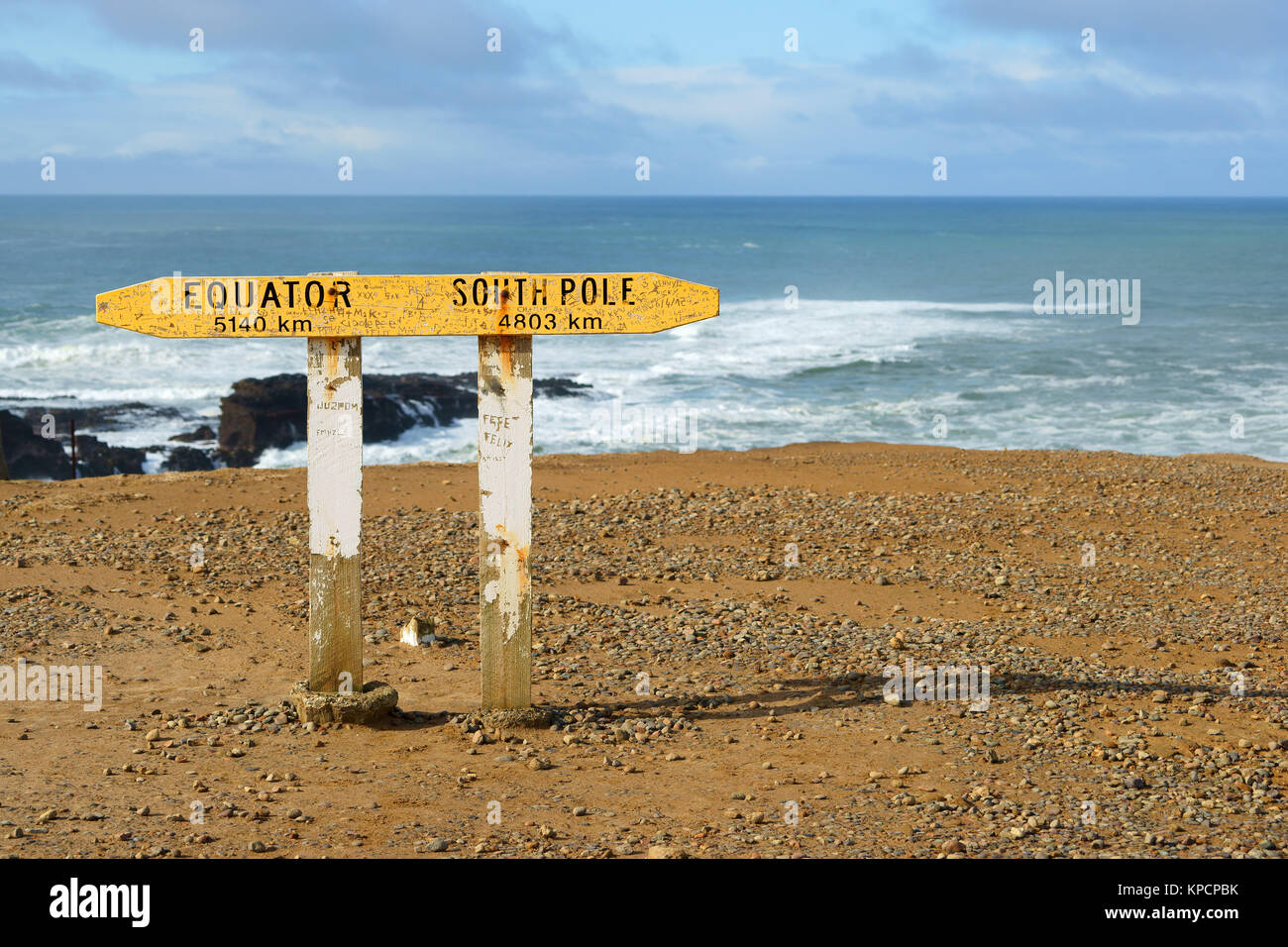 Sign slope point southern point hi-res stock photography and images - Alamy