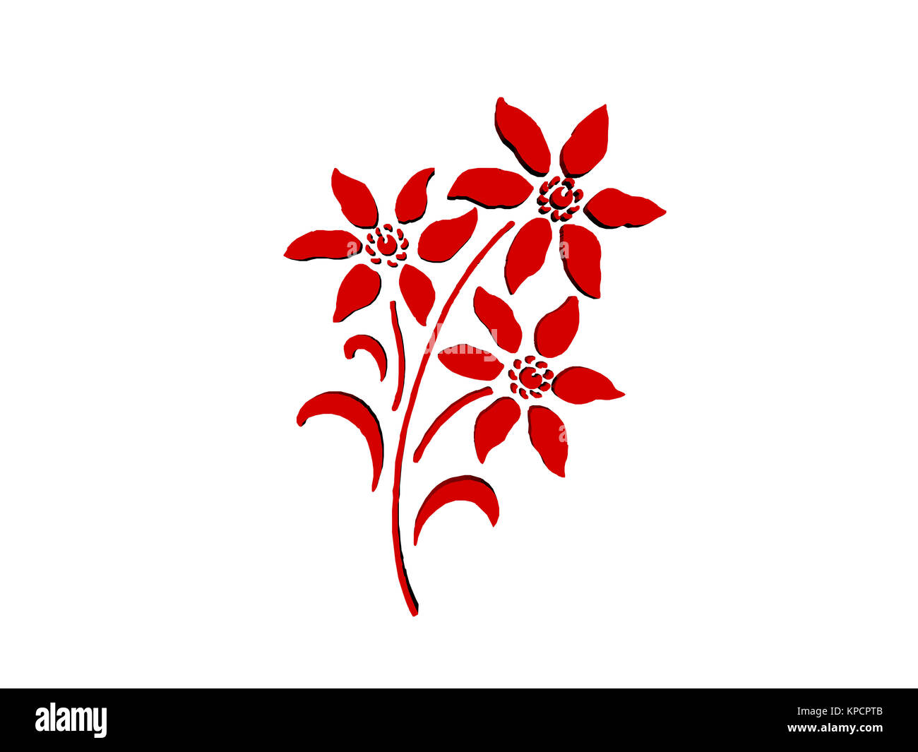 Flowers Shadow Crack Tattoo Released Stock Photo - Alamy