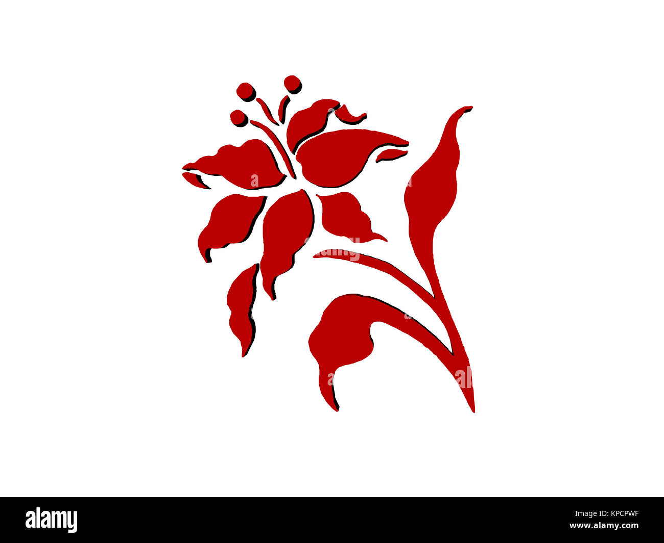 Flowers Shadow Crack Tattoo Released Stock Photo - Alamy