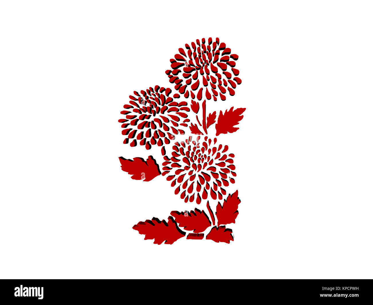 Flowers Shadow Crack Tattoo Released Stock Photo - Alamy