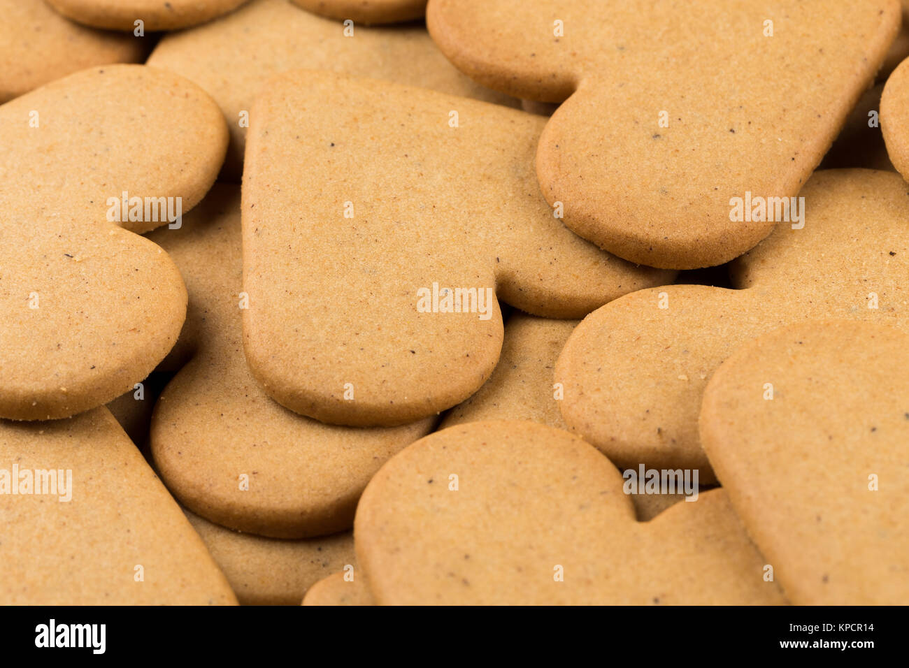 Gingerbread hearts cookies Stock Photo - Alamy