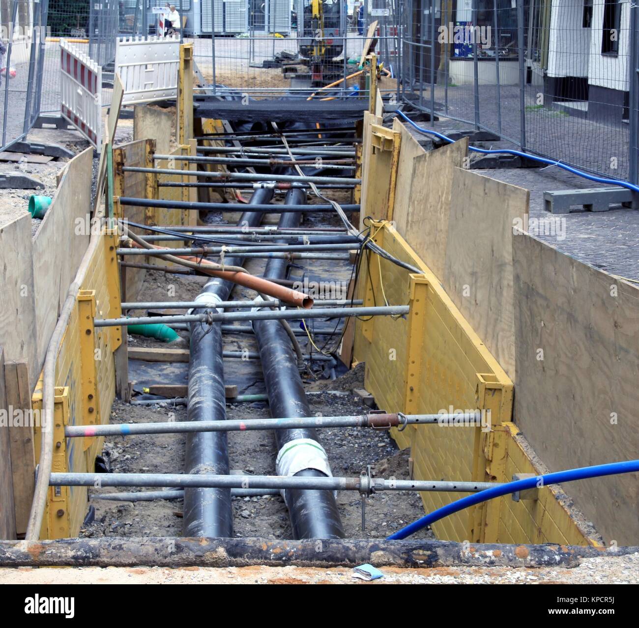 Civil engineering site in the city Stock Photo - Alamy