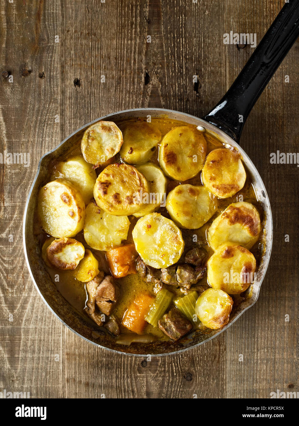rustic english lancashire hotpot Stock Photo - Alamy