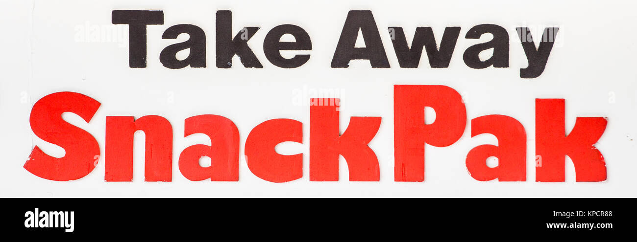 Take Away Snack Pak Stock Photo - Alamy