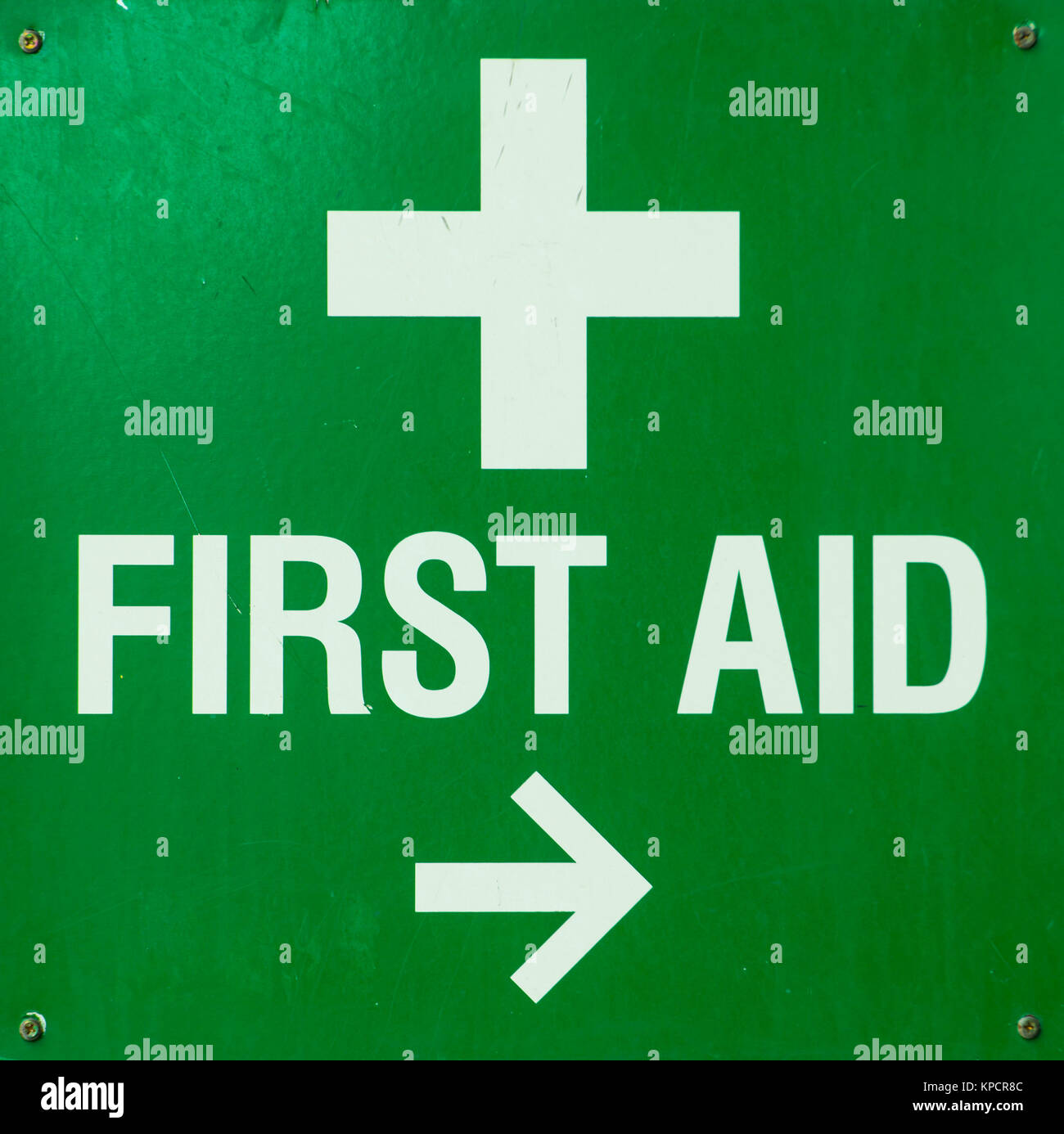 First Aid Sign Stock Photo - Alamy