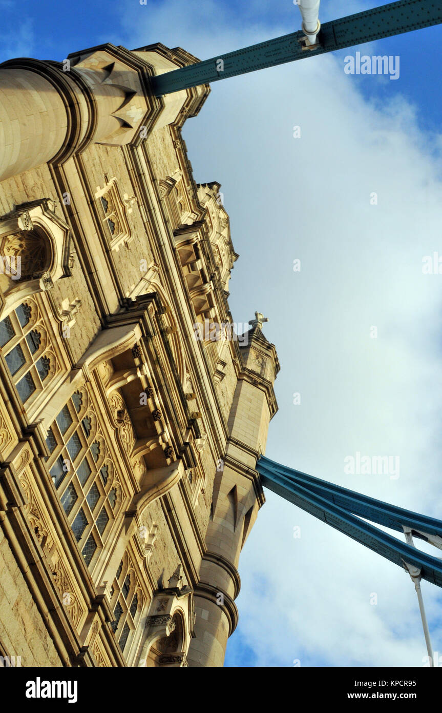 an alternative different creative viewpoint of tower bridge over the ...