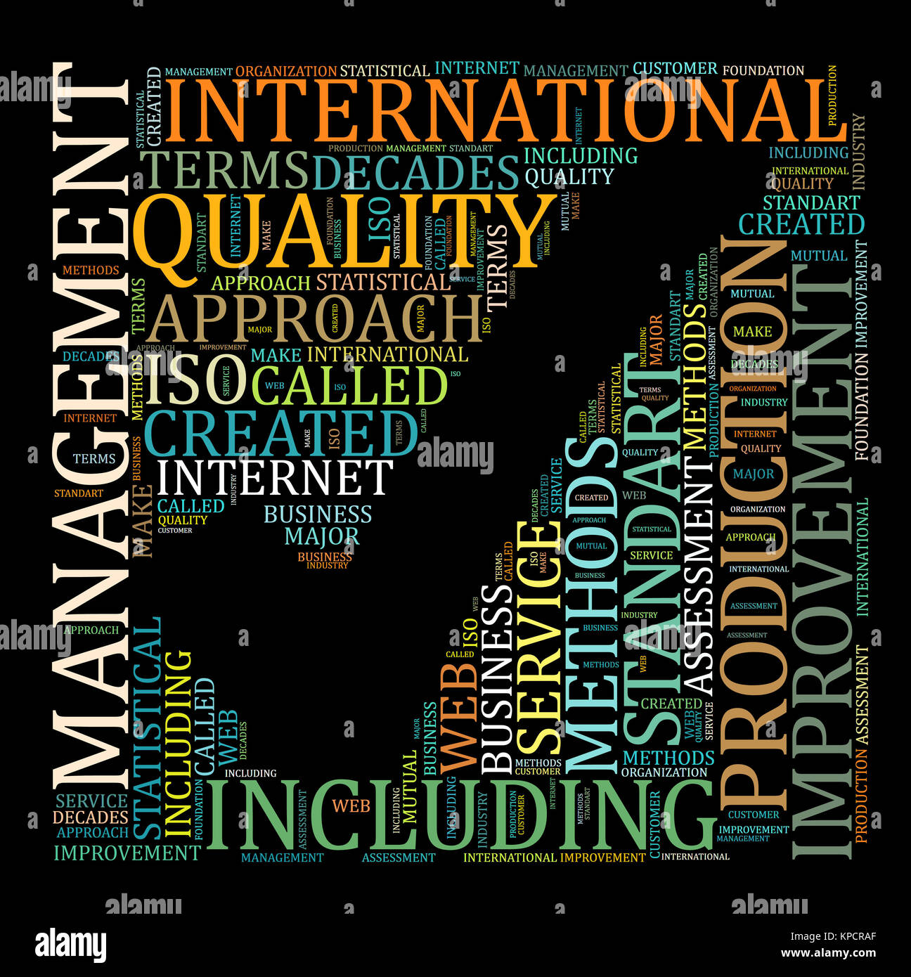 Word Cloud Management Concept Stock Photo - Alamy