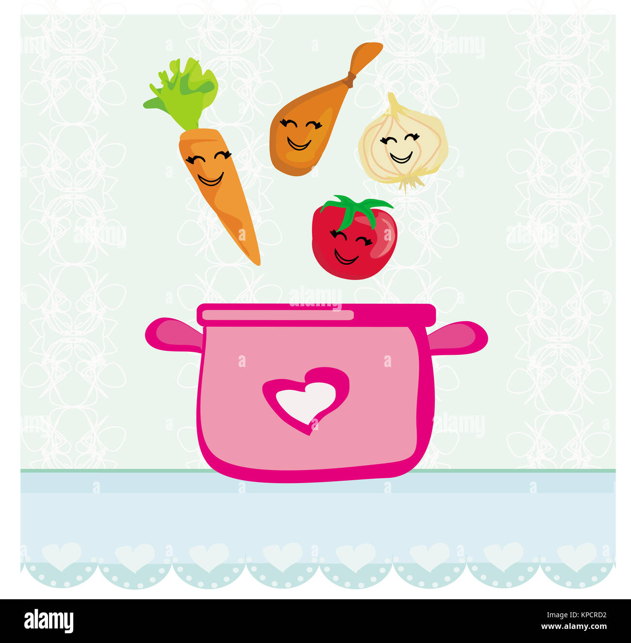 Food funny vintage Cut Out Stock Images & Pictures - Alamy