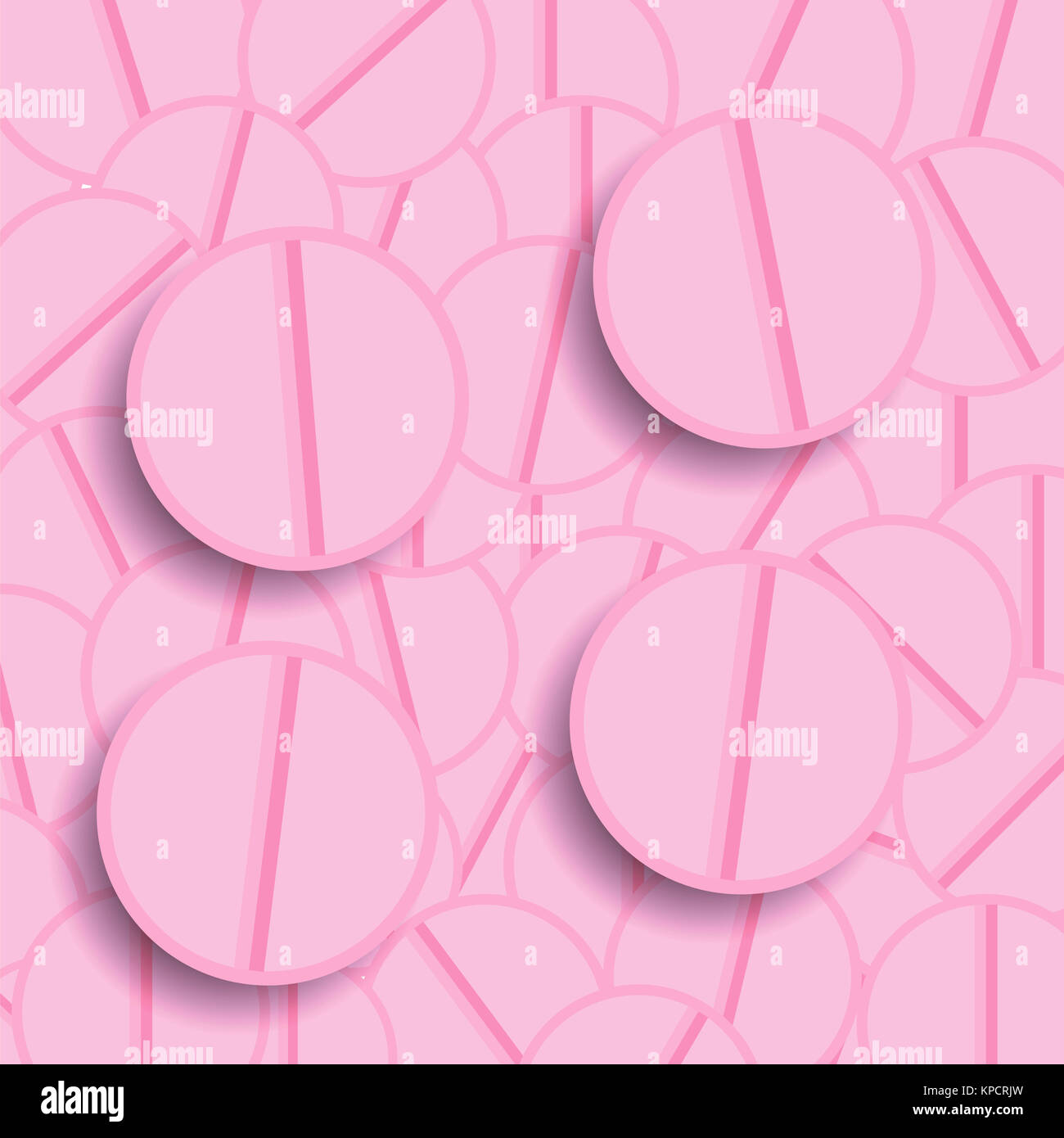 Set of Pink Pills Stock Photo - Alamy
