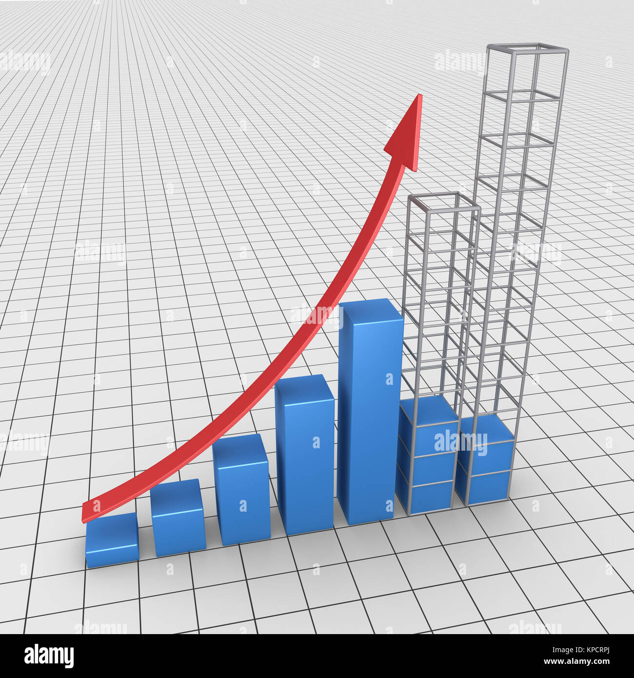 Forecast of graphic chart Stock Photo - Alamy