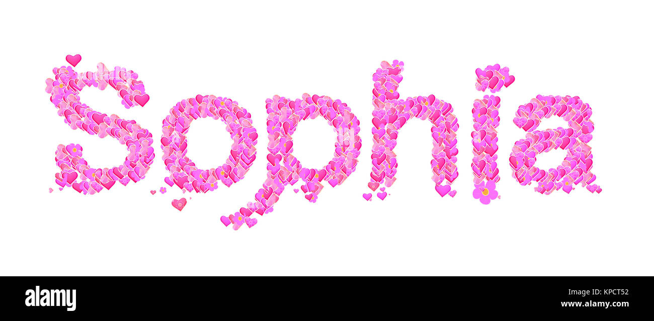 Sophia name design Cut Out Stock Images & Pictures - Alamy