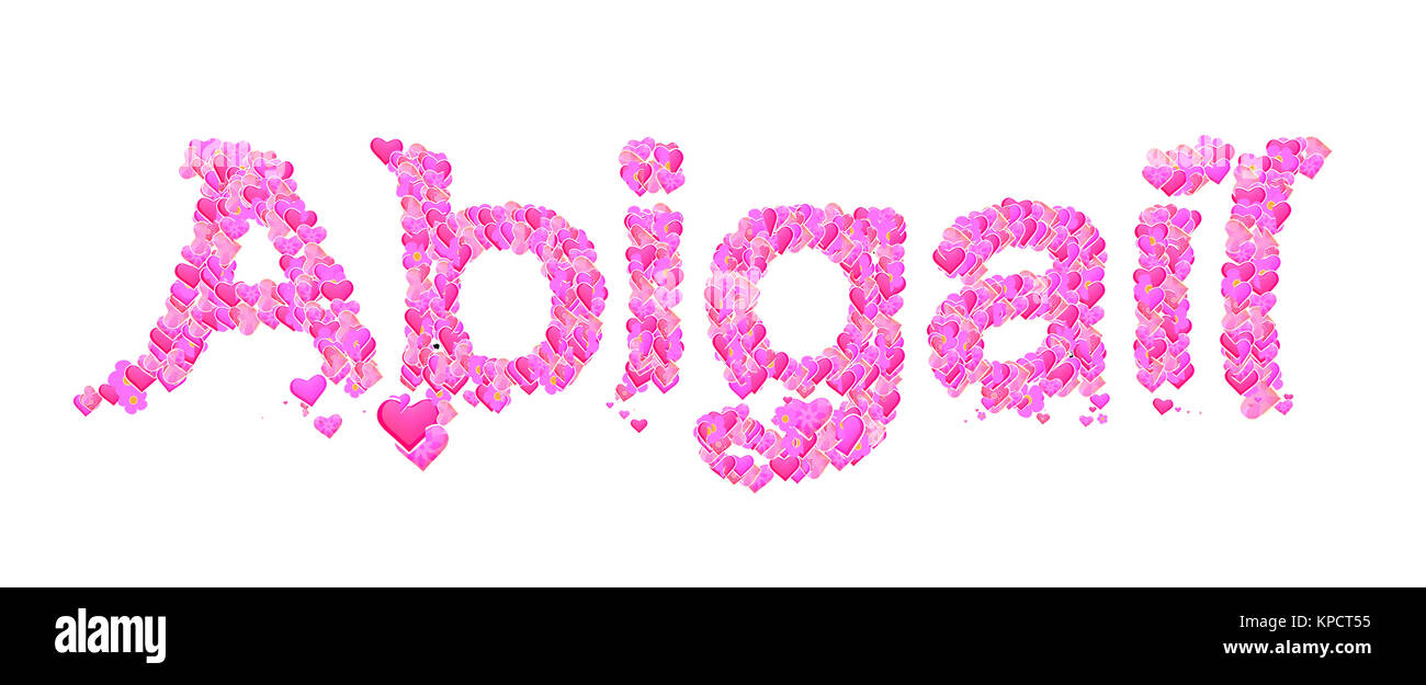 The Name Abigail In Glitter