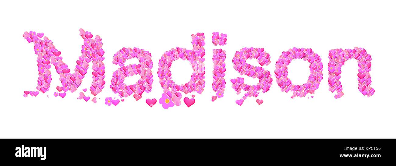 Madison Name Design High Resolution Stock Photography and Images - Alamy
