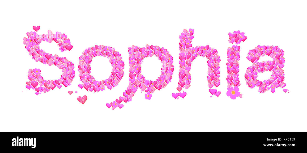 Sophia name design Cut Out Stock Images & Pictures - Alamy