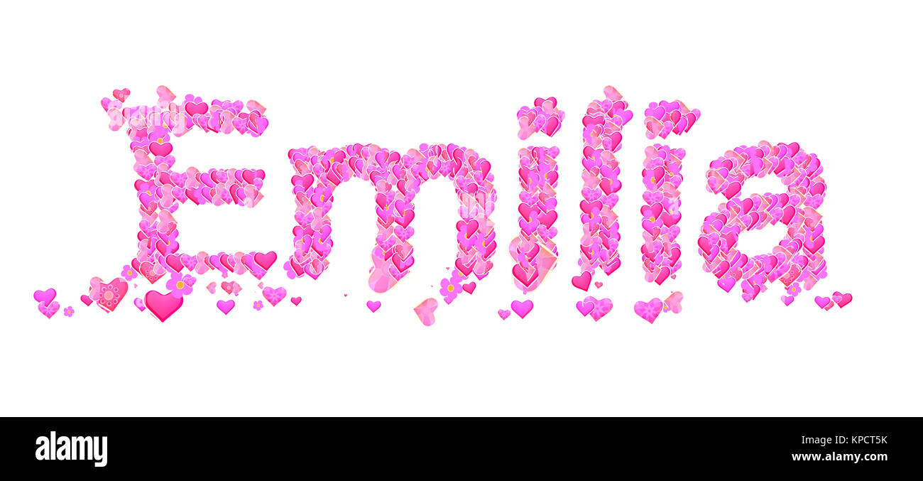 Emilia girl name hi-res stock photography and images - Alamy