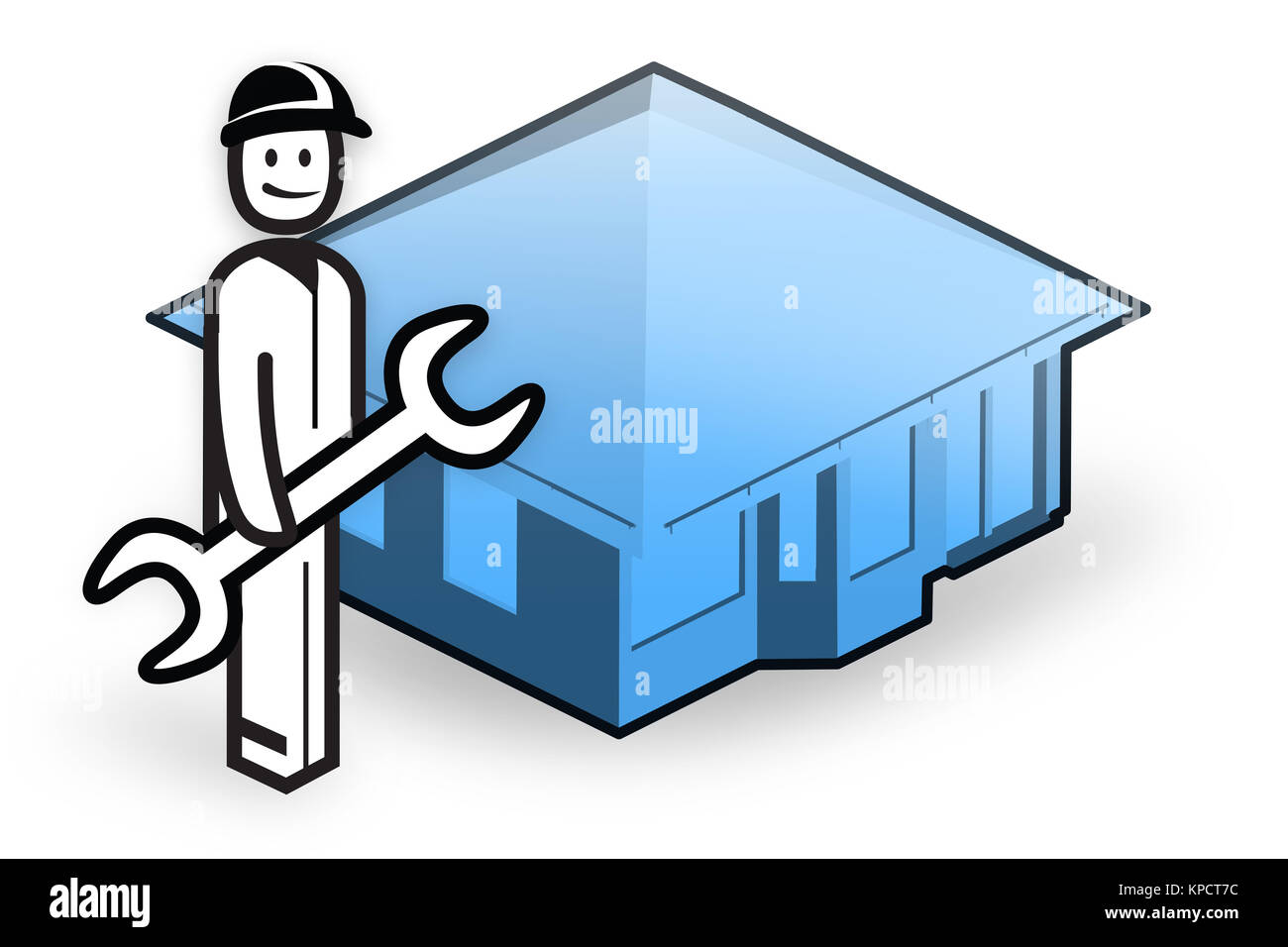 House icon in cartoon Cut Out Stock Images & Pictures - Alamy