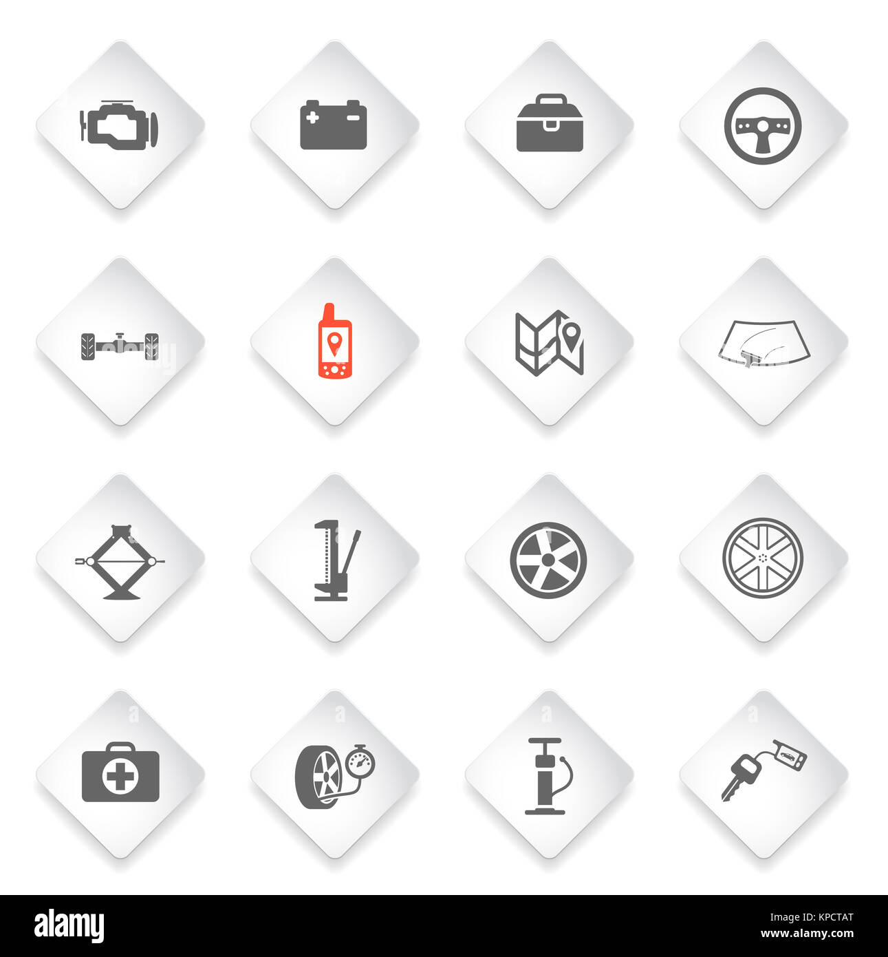 First automobile map Cut Out Stock Images & Pictures - Alamy