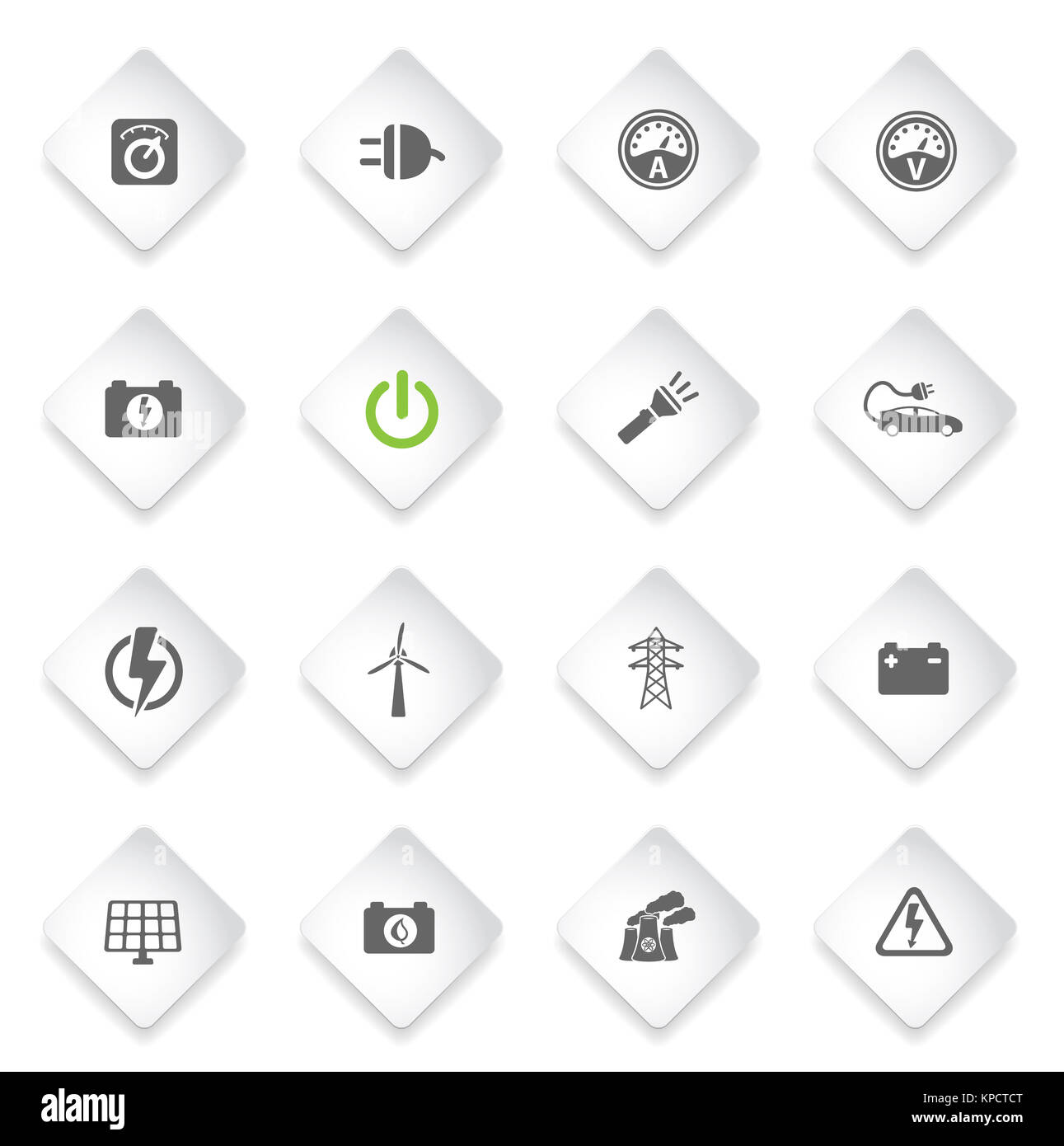 Electricity simply icons Stock Photo - Alamy