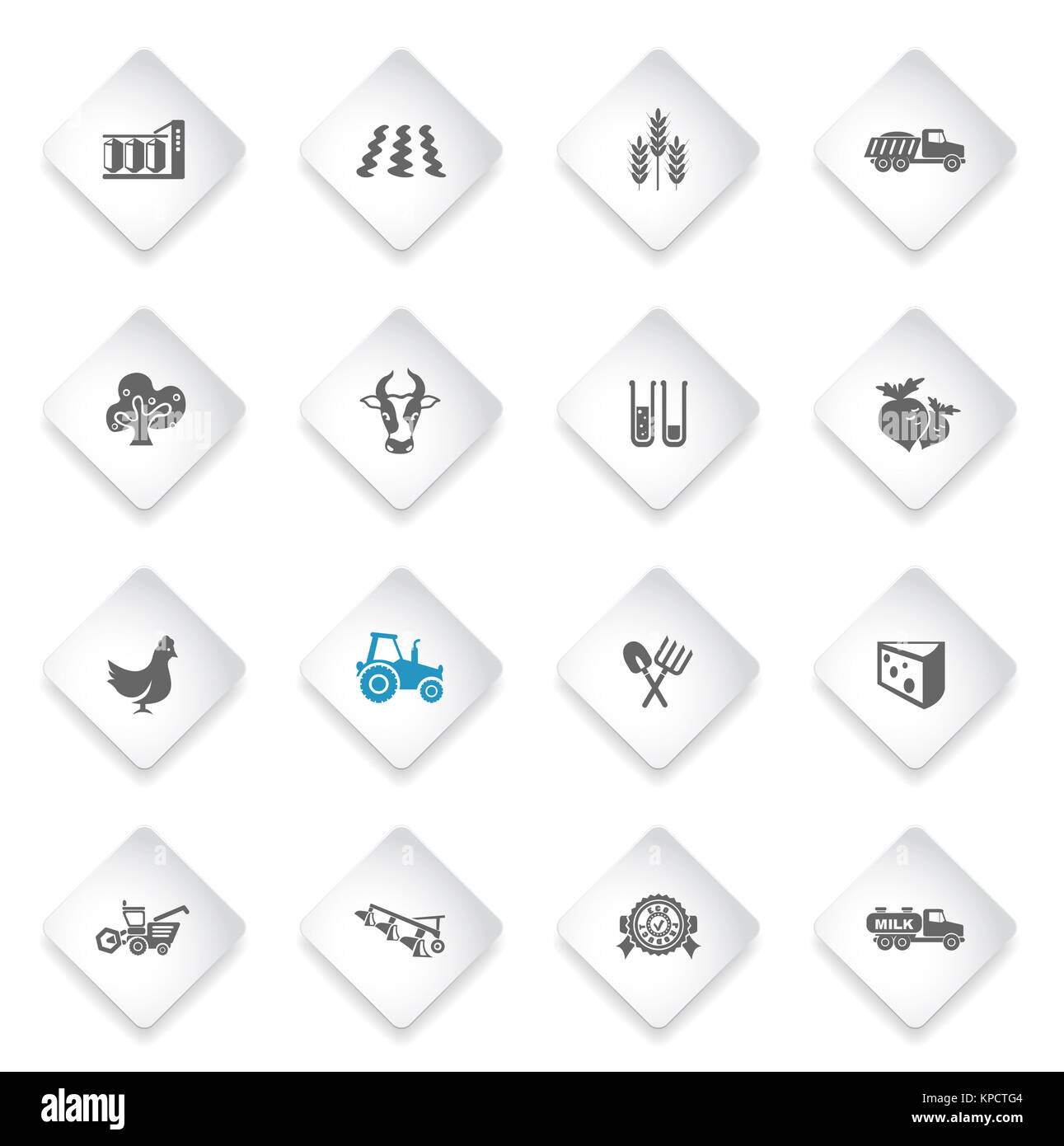 agricultural icons set Stock Photo - Alamy