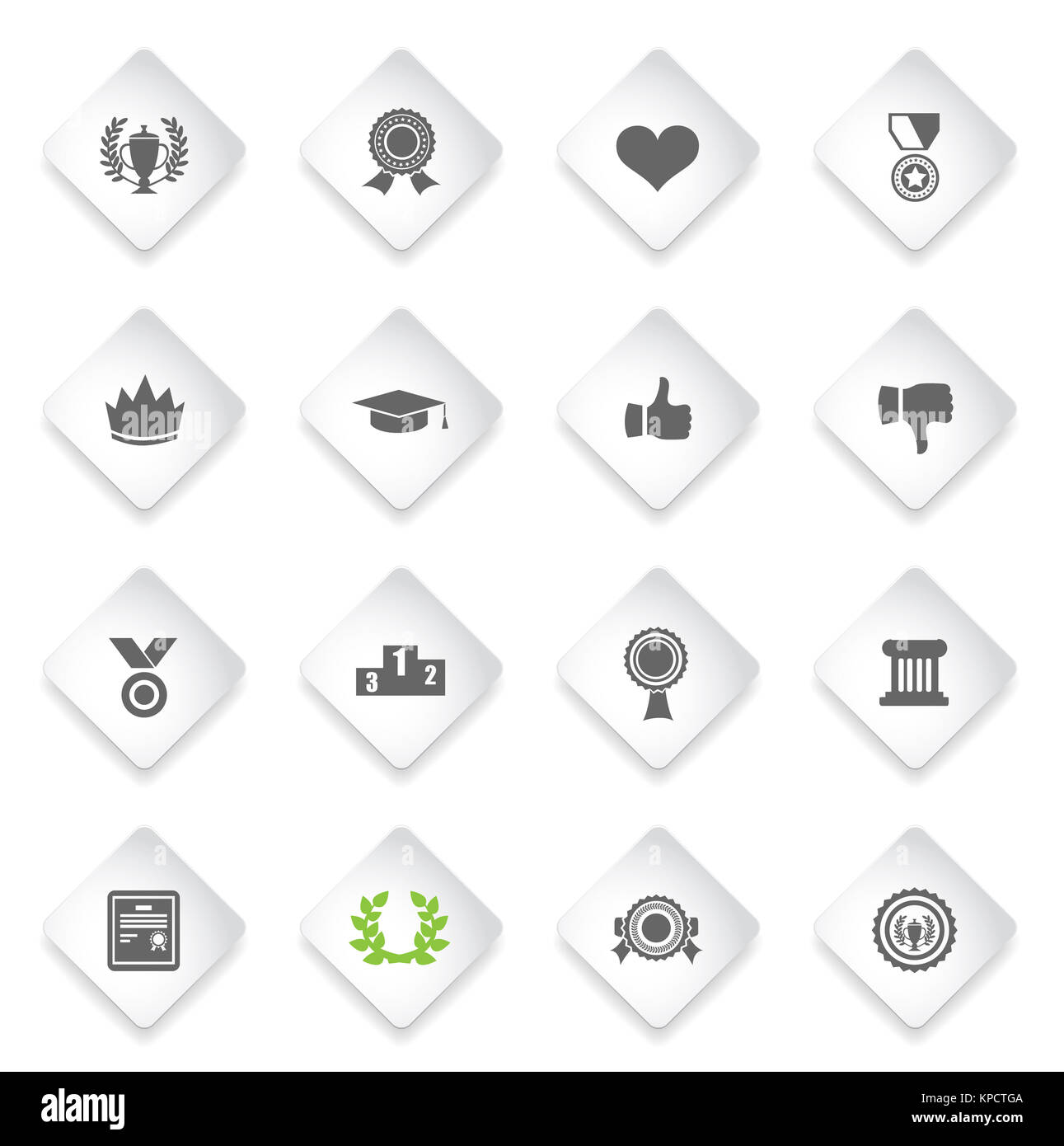 Trophy and prize symbol Stock Photo - Alamy