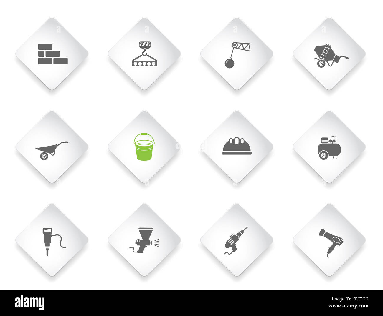 Symbols of building equipment Stock Photo - Alamy