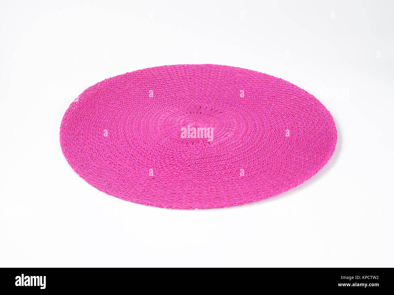 Round purple table mat Stock Photo - Alamy