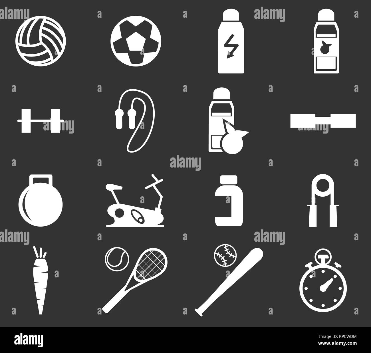 Sports icons set Stock Photo - Alamy