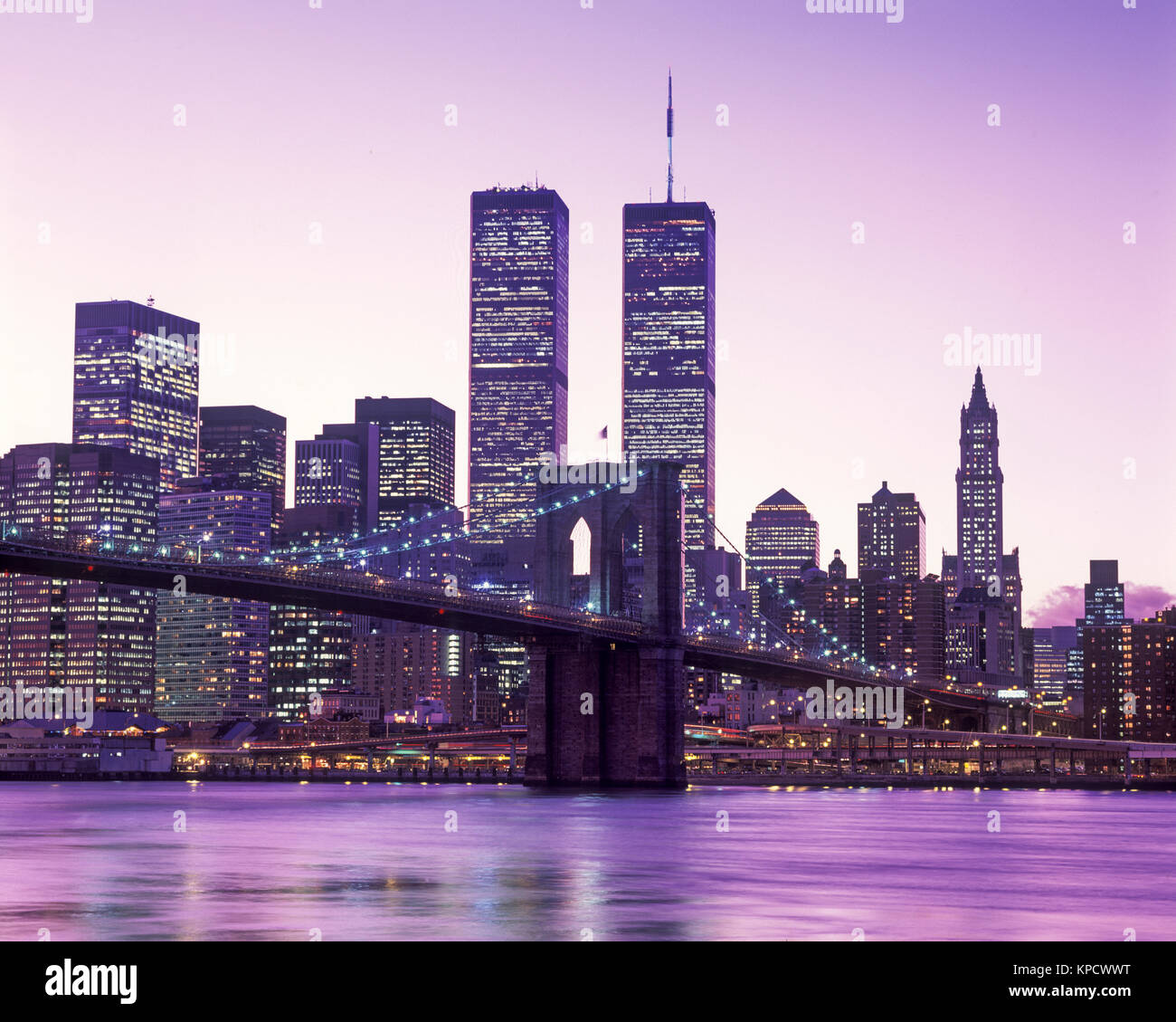 1998 HISTORICAL BROOKLYN BRIDGE (©J & W ROEBLING 1876) TWIN TOWERS ...