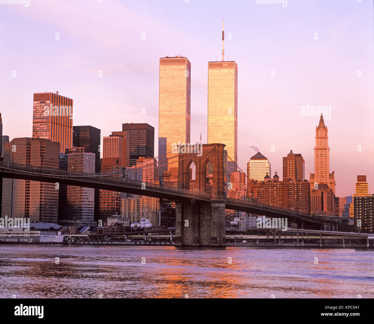 1998 HISTORICAL BROOKLYN BRIDGE (©J & W ROEBLING 1876) TWIN TOWERS ...