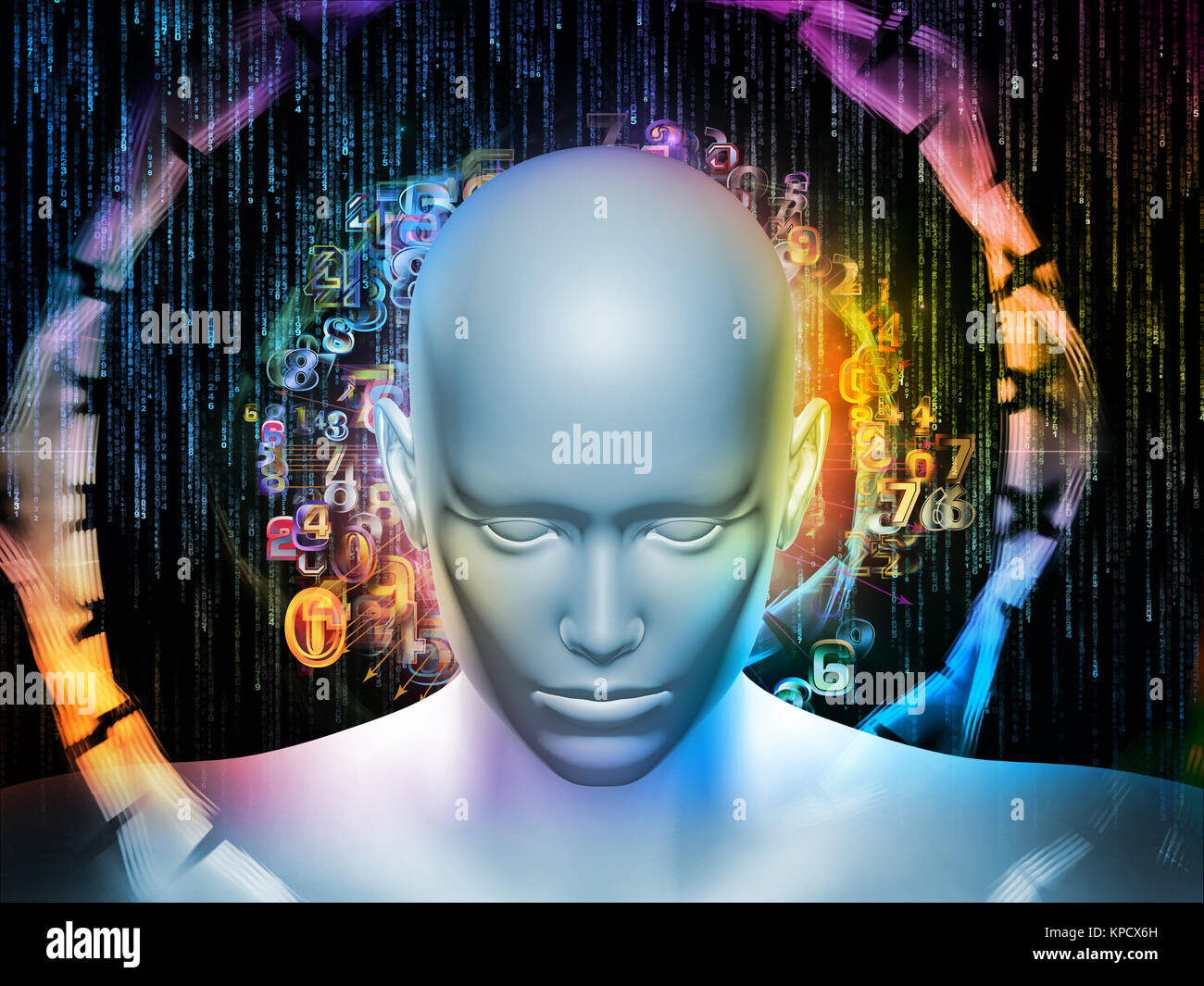 Propagation of Digital Thoughts Stock Photo - Alamy