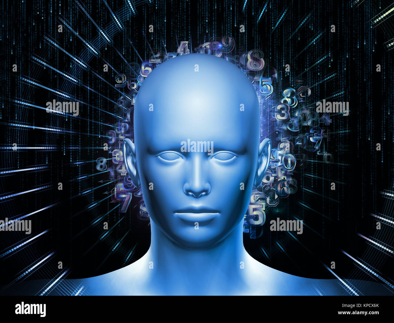 Processing Digital Thoughts Stock Photo - Alamy