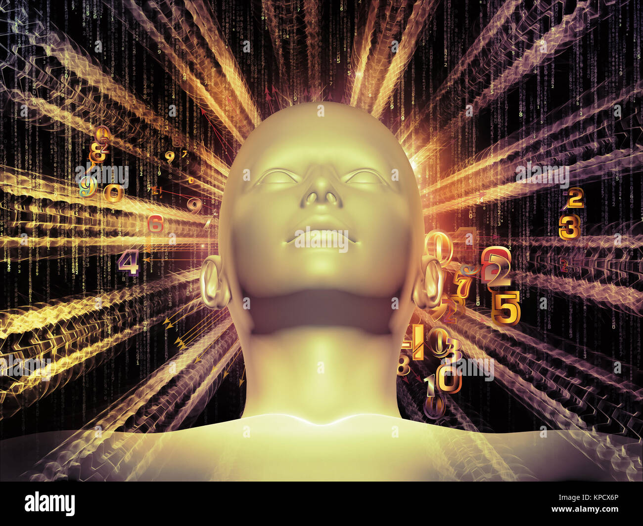 Beyond Digital Thoughts Stock Photo - Alamy