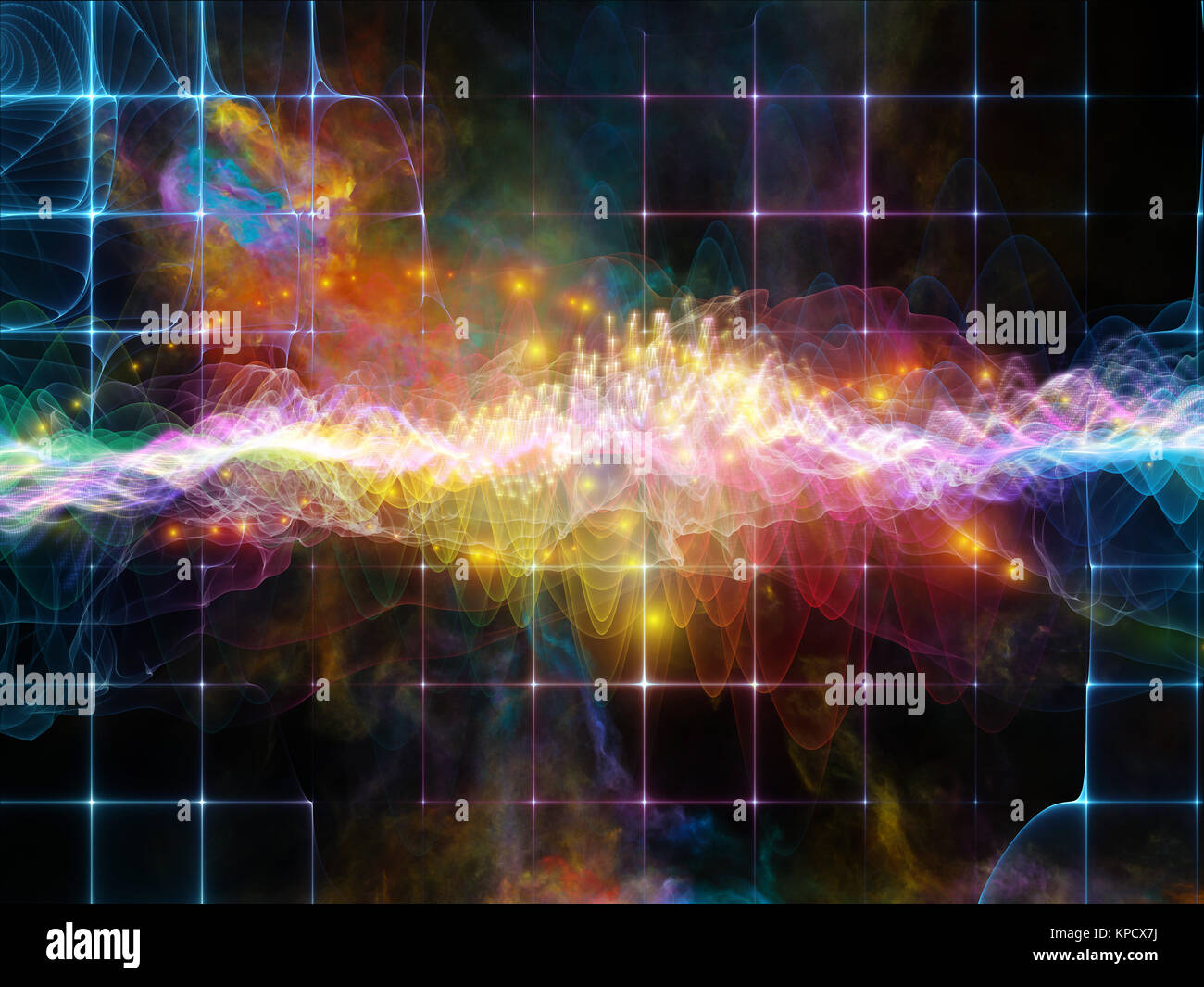 Processing Light Wave Stock Photo - Alamy