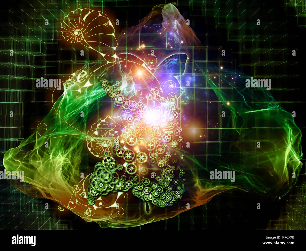 Unfolding of Math Visualization Stock Photo - Alamy