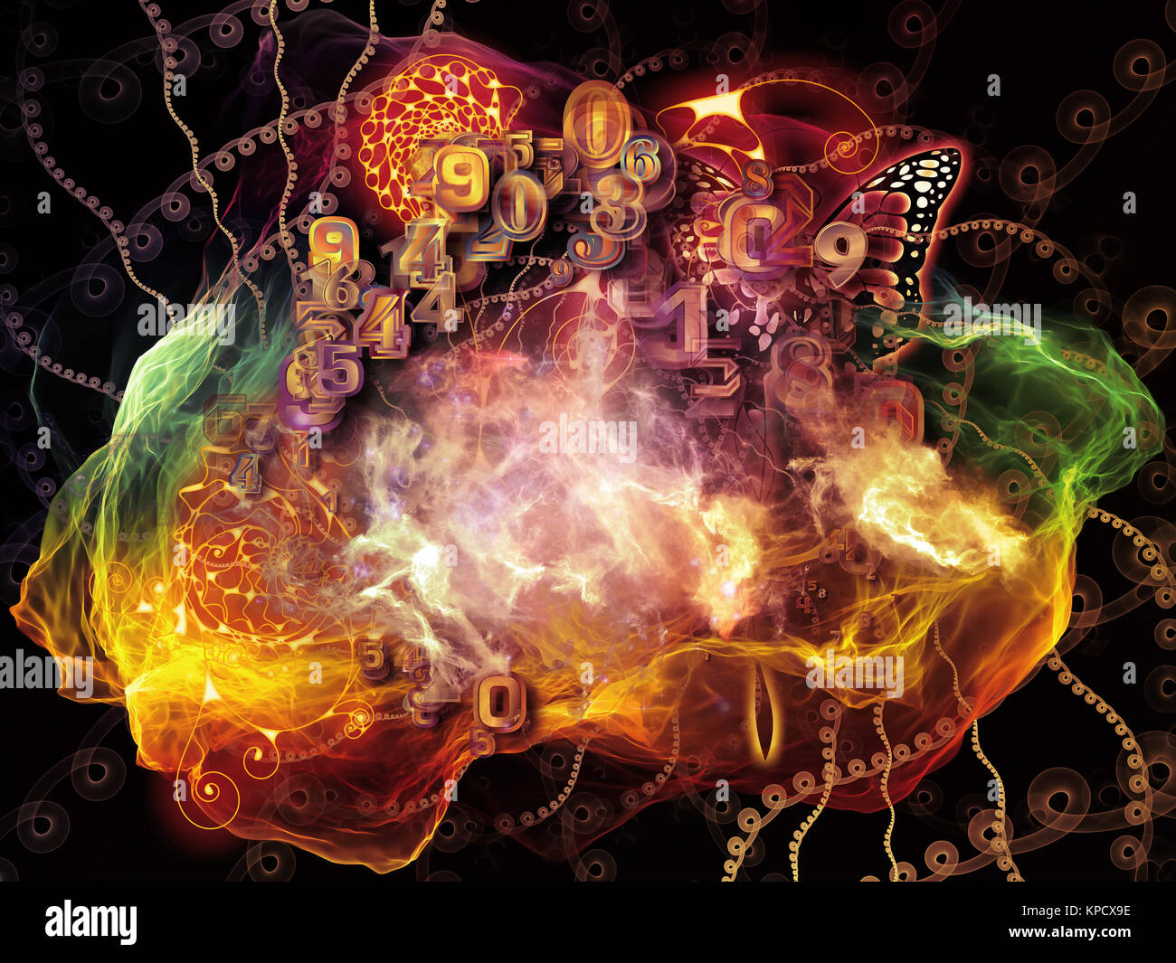 Unfolding of Math Visualization Stock Photo - Alamy