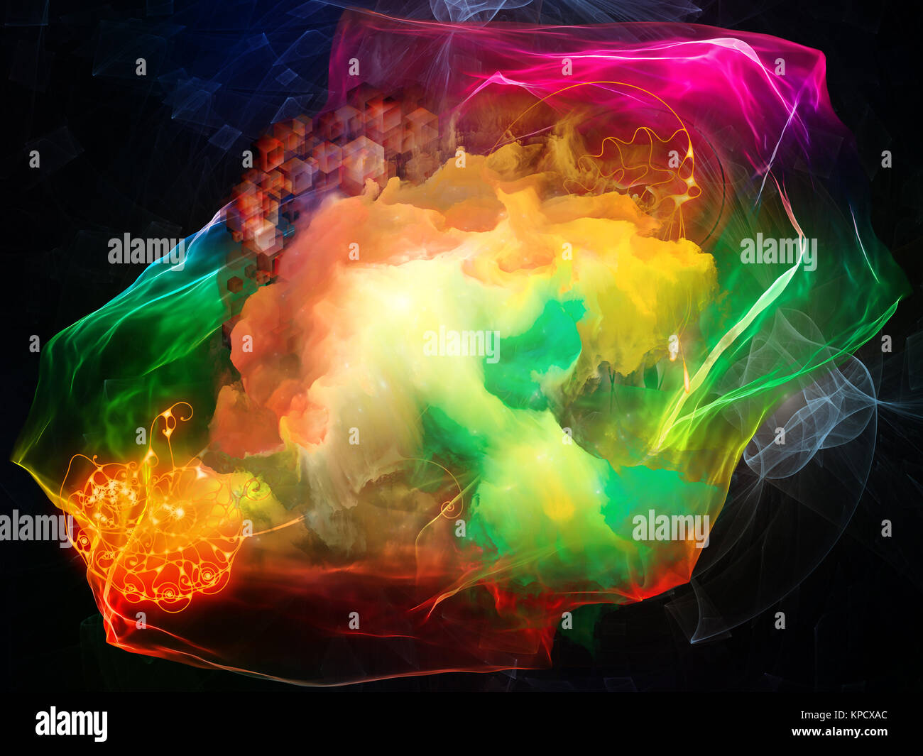 Synergies of Math Visualization Stock Photo - Alamy